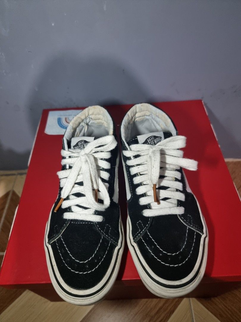 Vans sk8 hi mid cut on Carousell