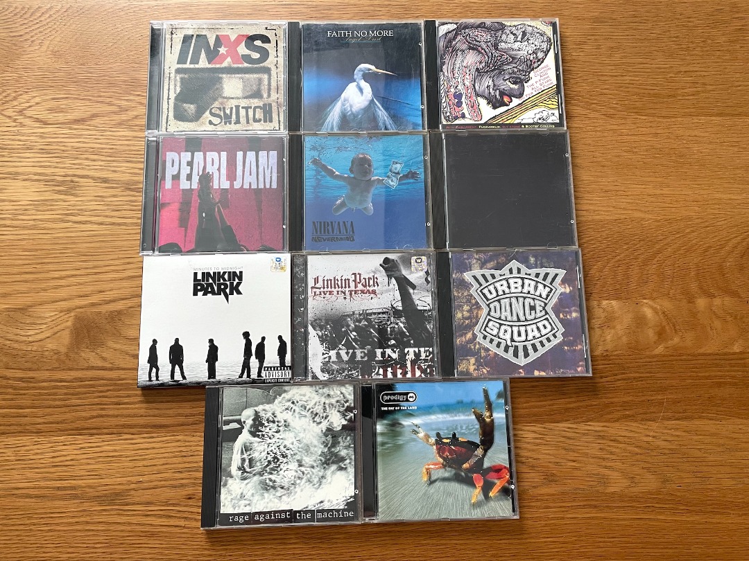 Various CD Linkin Park, Pearl Jam, Nirvana, Metallica, Prodigy, Rage ...