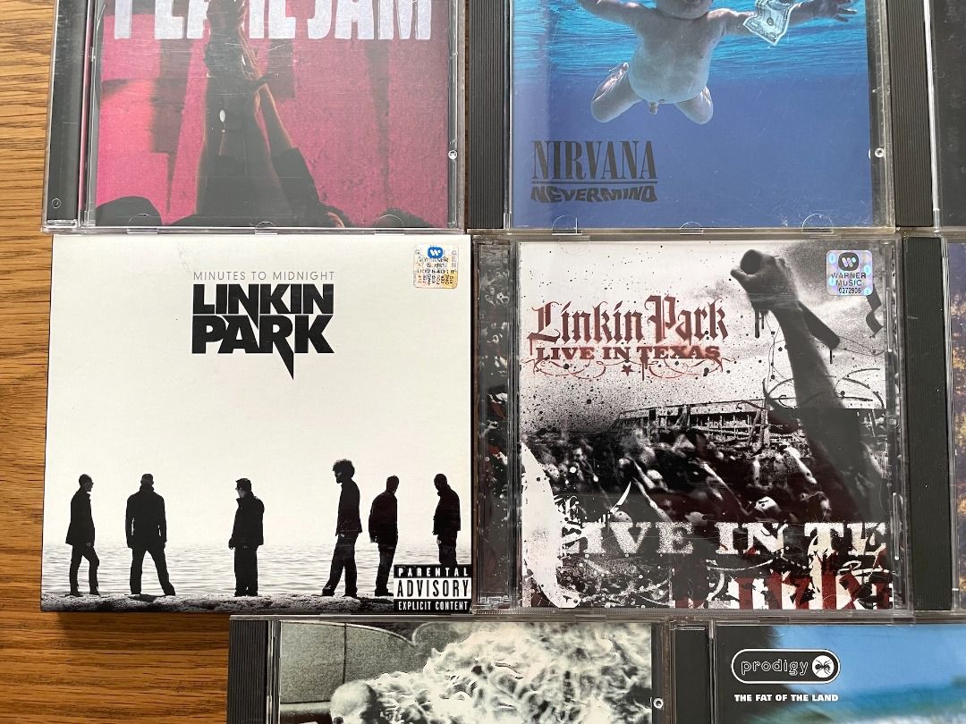 Various CD Linkin Park, Pearl Jam, Nirvana, Metallica, Prodigy, Rage ...