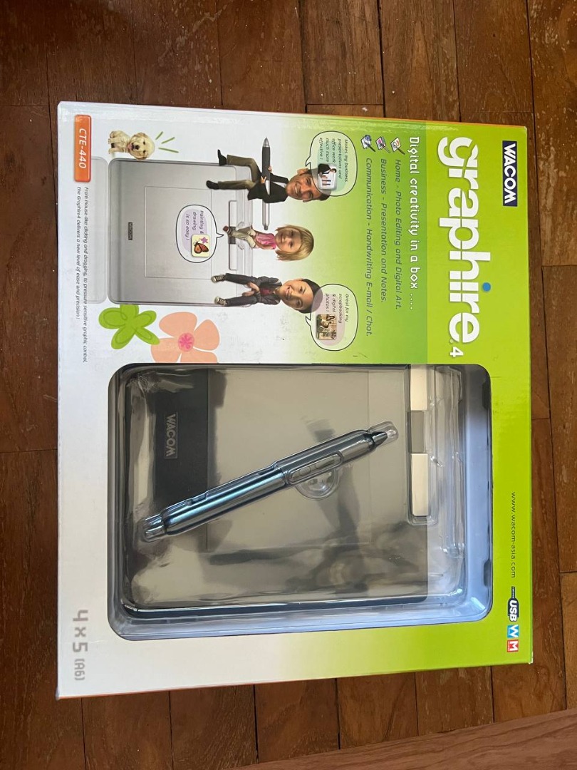 Wacom Graphire 4 CTE-440 (Blue) BNIB, Computers & Tech, Office & Business Technology on Carousell