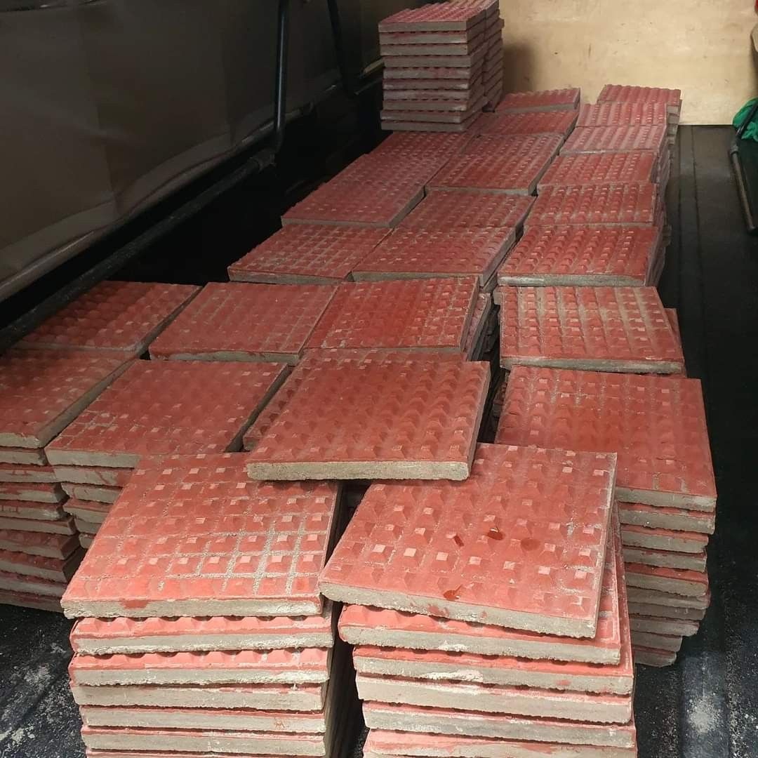 WAFFLE RED CONCRETE TILES, Commercial & Industrial, Construction ...