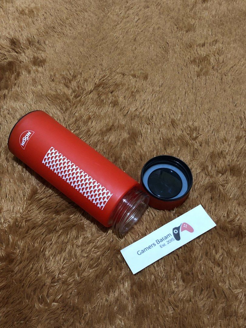 Water Bottle Tumbler Thermos Glass Botol Minum Termos Nissin Merah ...