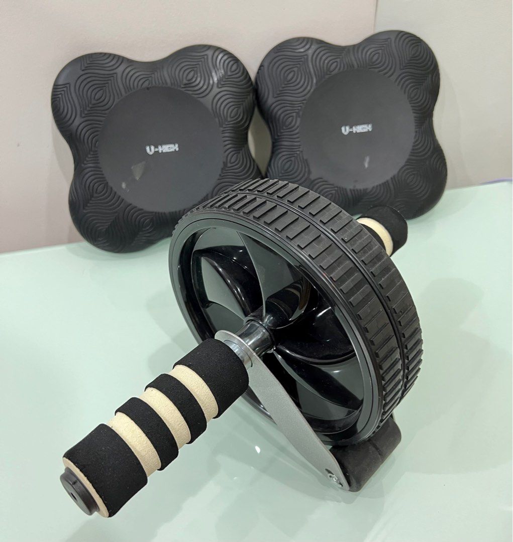 Wheel roller for abdominal workout exercise, Sports Equipment, Exercise ...