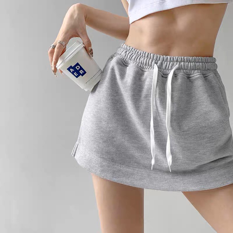 Women Grey Skorts Womens Fashion Bottoms Skirts On Carousell