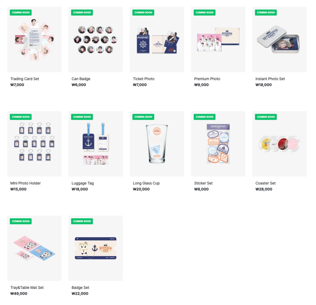 [WTS/GO/Sharing] Seventeen Cafe - Merch - Online #GOSHARING_SVT_Cafe ...
