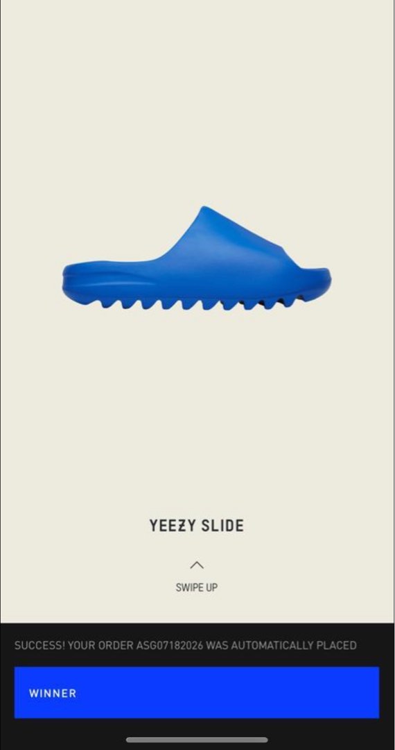 Yeezy slide Azure, Luxury, Sneakers & Footwear on Carousell