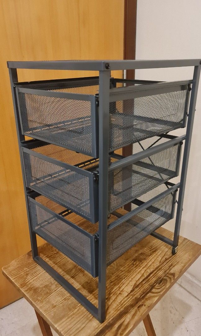 3-Drawer Mesh Organiser, Furniture & Home Living, Home Improvement ...