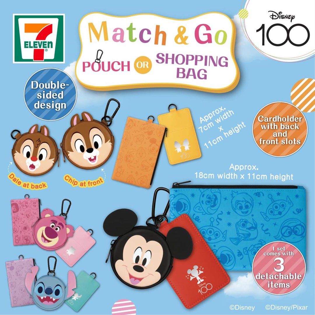 7-11 Disney 100th Anniversary sticker set, Hobbies & Toys, Memorabilia ...