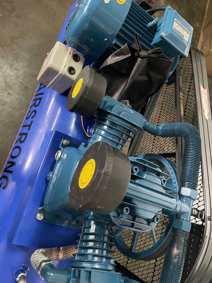 10HP air compressor. 7.5KW power. 180L air receiver tank. 3 phase power ...