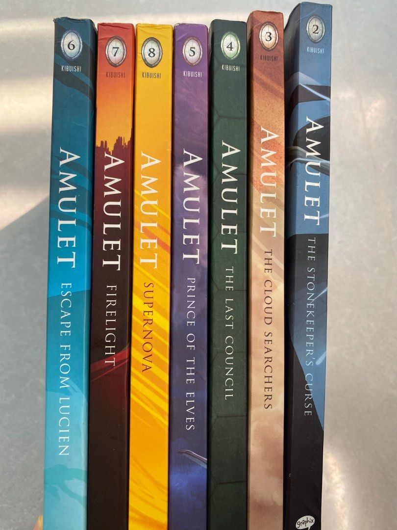 Bundle of 8 Amulet Comics Collection by Kazu Kibuishi, Hobbies & Toys ...