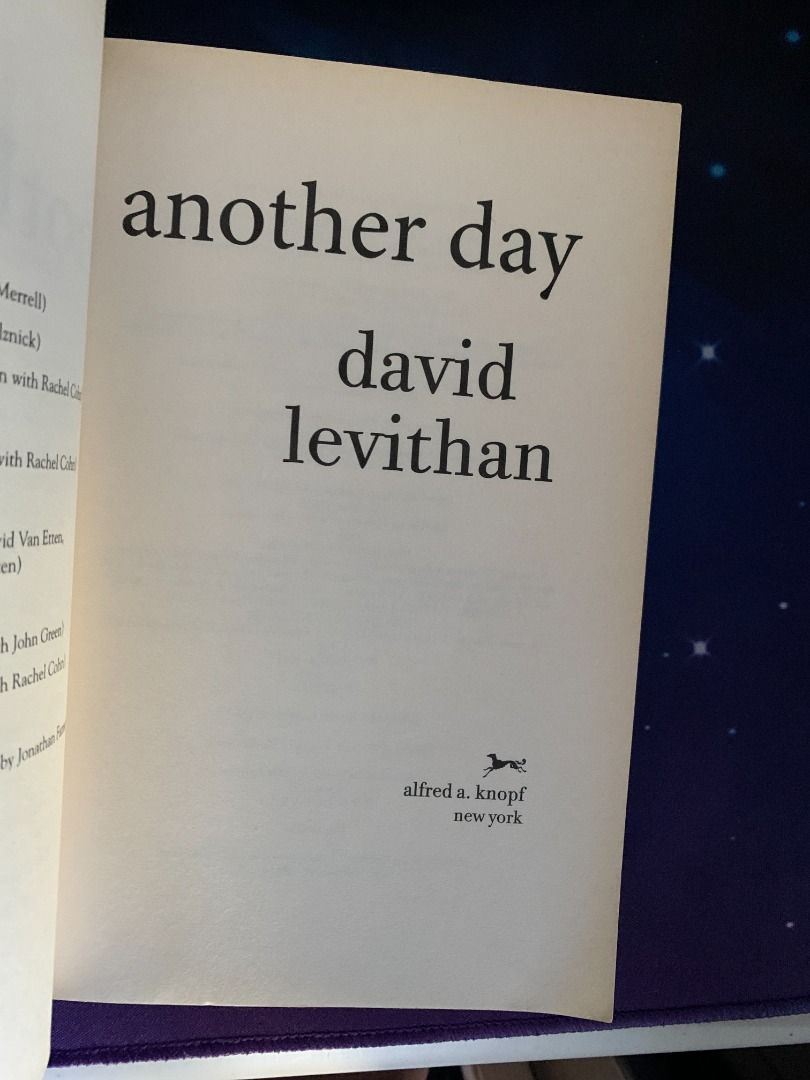 Another Day by: David Levithan , Hobbies & Toys, Books & Magazines ...