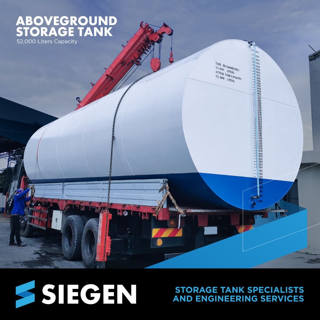 Aboveground Storage Tank | AGT | AST | Siegen Philippines Storage Tanks ...