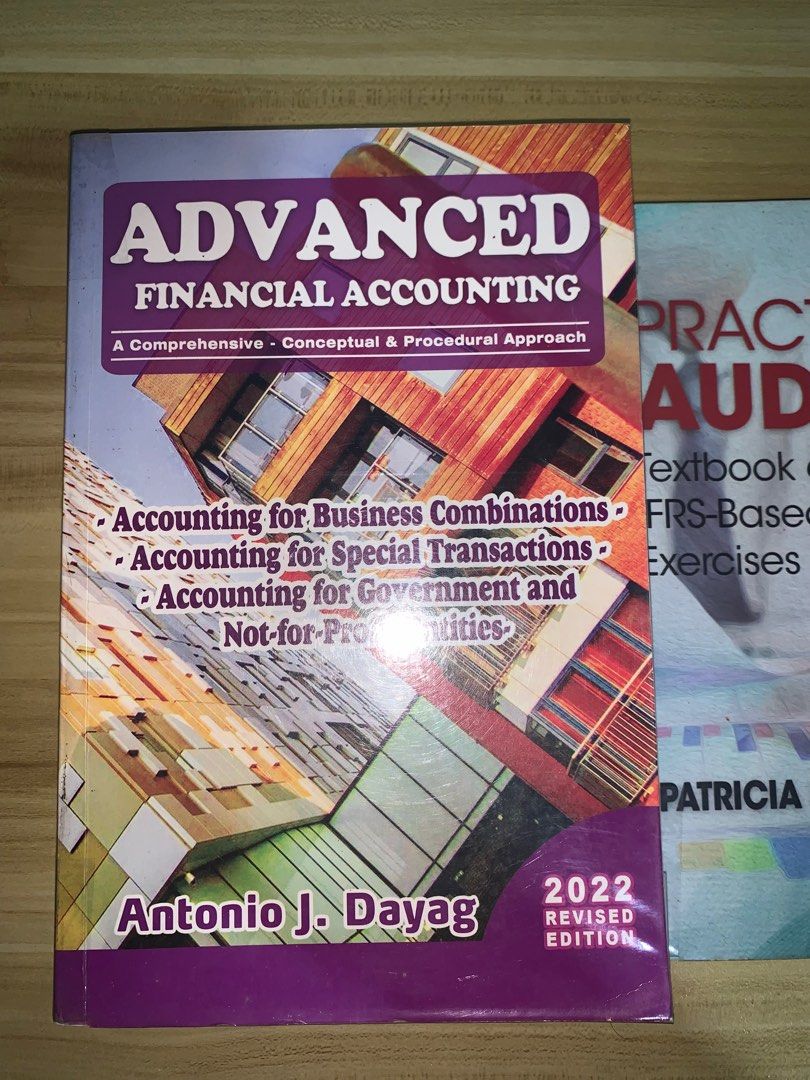 Advanced Financial Accounting by Antonio Dayag and Practical Auditing ...