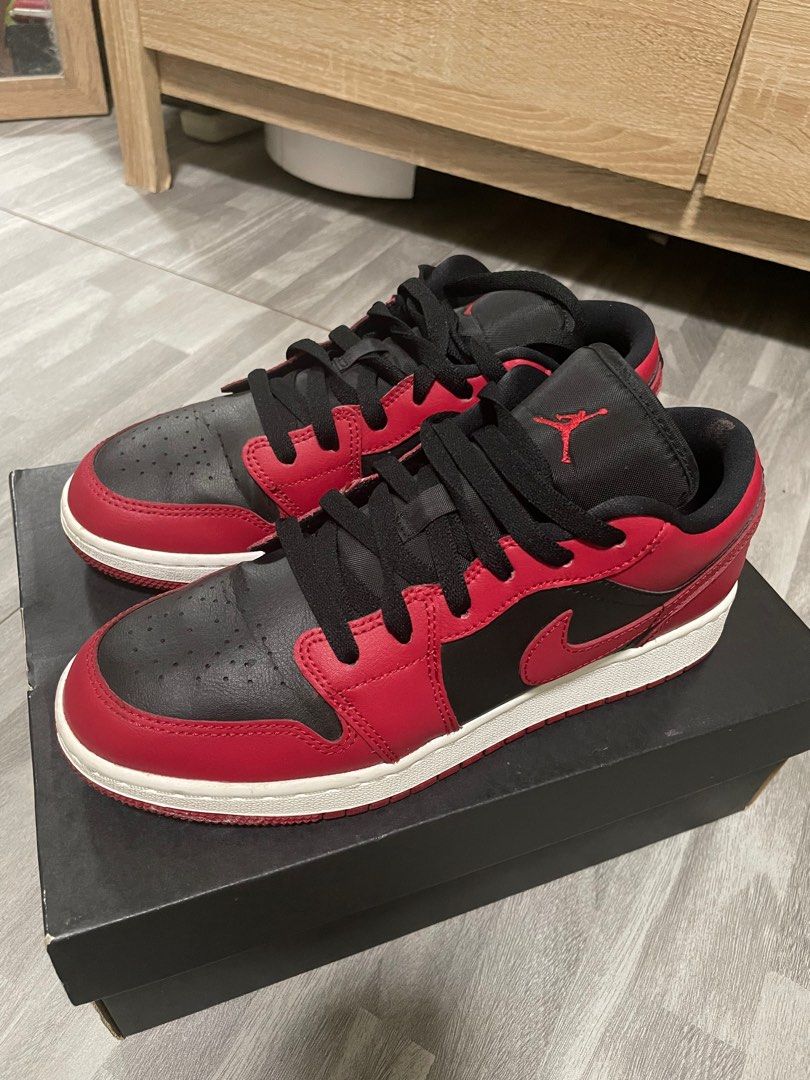 AIR JORDAN 1 LOW REVERSE BRED 7Y on Carousell