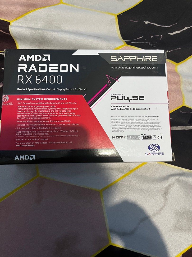 Amd Rx 6400 low profile video card, Computers & Tech, Parts ...
