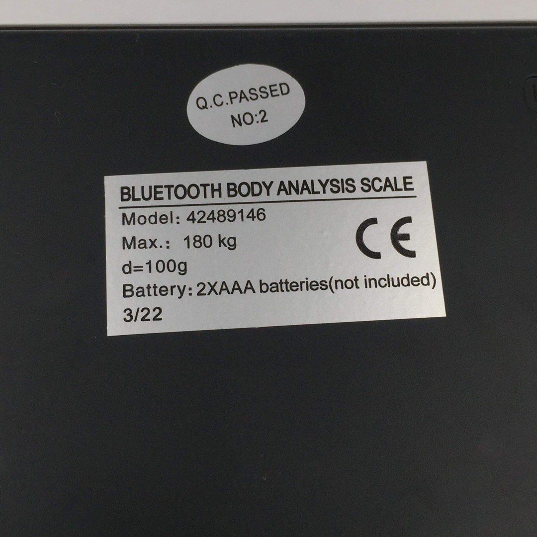 ANKO Bluetooth Body Analysis Scale Weigh Scale Glass Stand, Health ...