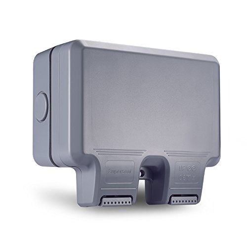 Aodoka Outdoor Socket, Weatherproof Storm RCD Socket Double Switched 13 ...
