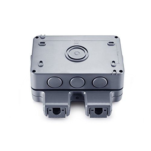 Aodoka Outdoor Socket, Weatherproof Storm RCD Socket Double Switched 13 ...