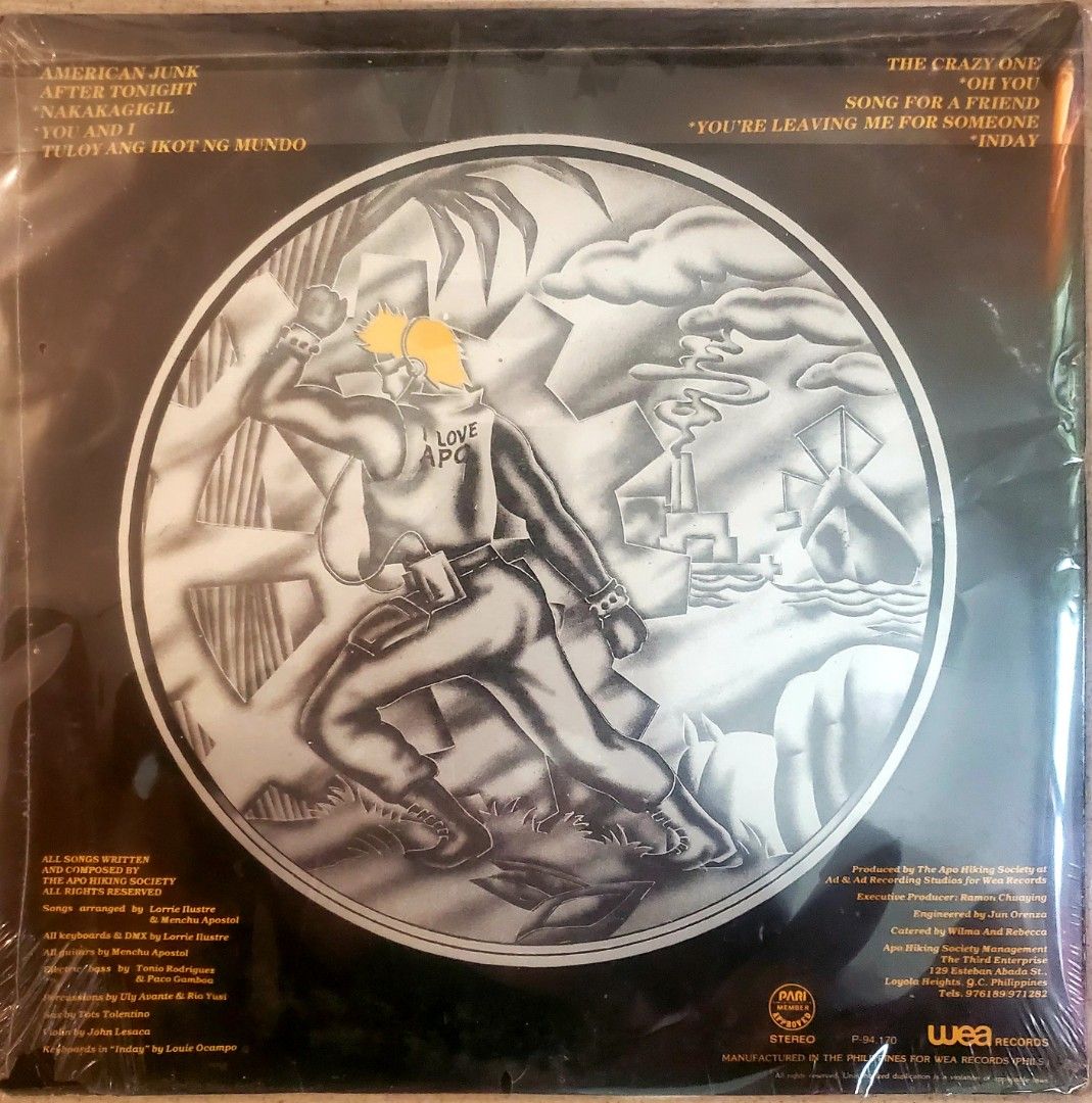Apo Hiking Society - Made in the Philippines 1985 original pressed ...