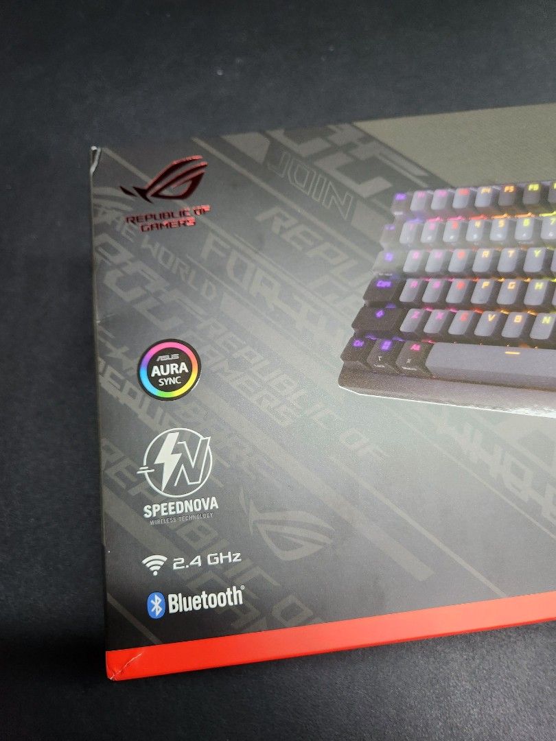 Asus ROG Azoth Wireless Gaming Mechanical Keyboard ( NX Linear Red Keys ...