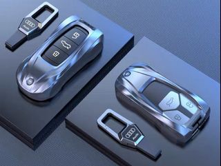 *HANDMADE* MERCEDES BENZ GENUINE CALF LEATHER KEY FOB KEY HOLDER KEY ...