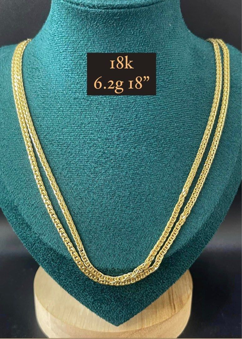Auth 18K Saudi Gold Chain necklace on Carousell