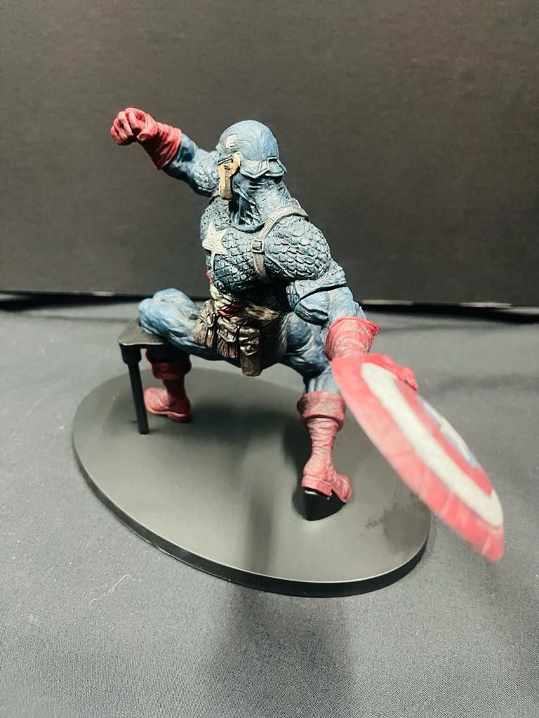 Banpresto Bandai Cranking Marvel Cho-jin Giga CAPTAIN AMERICA, Hobbies ...