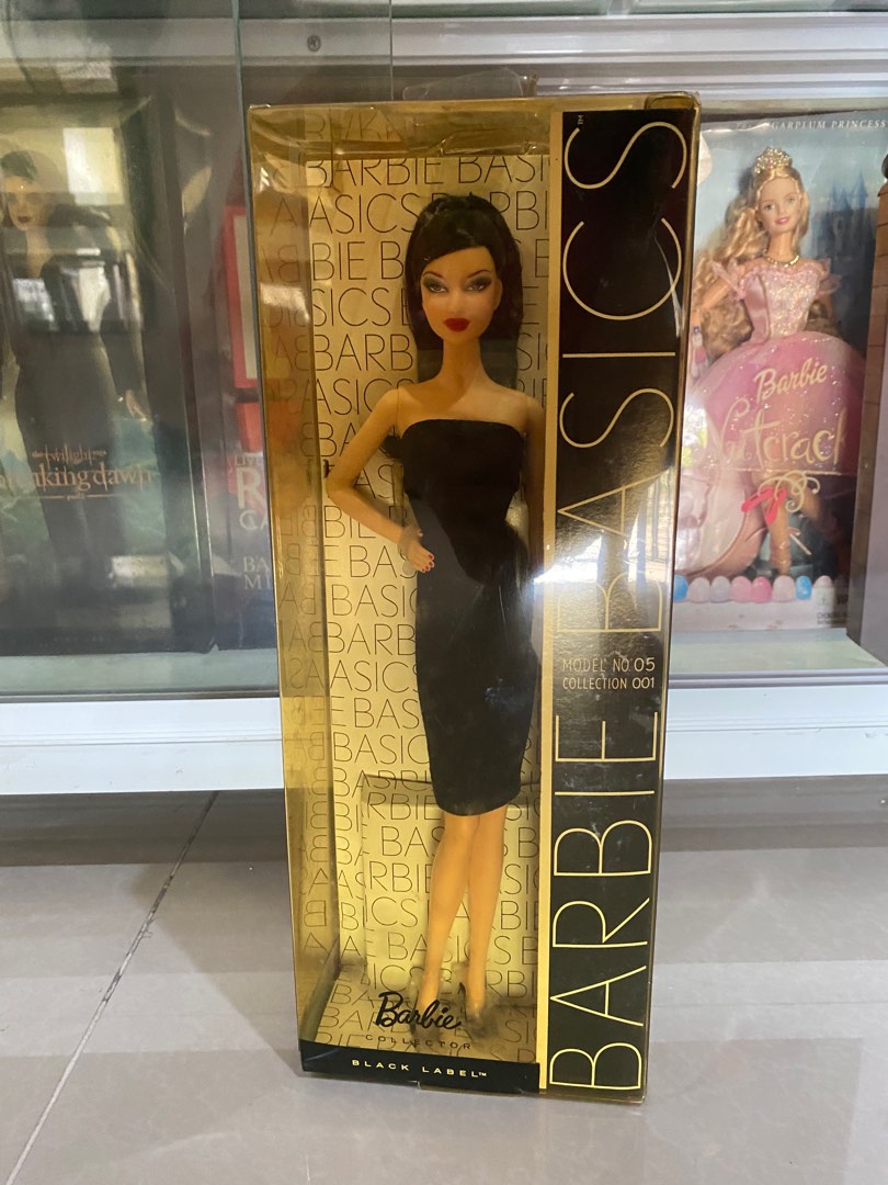 Barbie Basics: Model No. 05 - Black Hair and Black Dress on Carousell