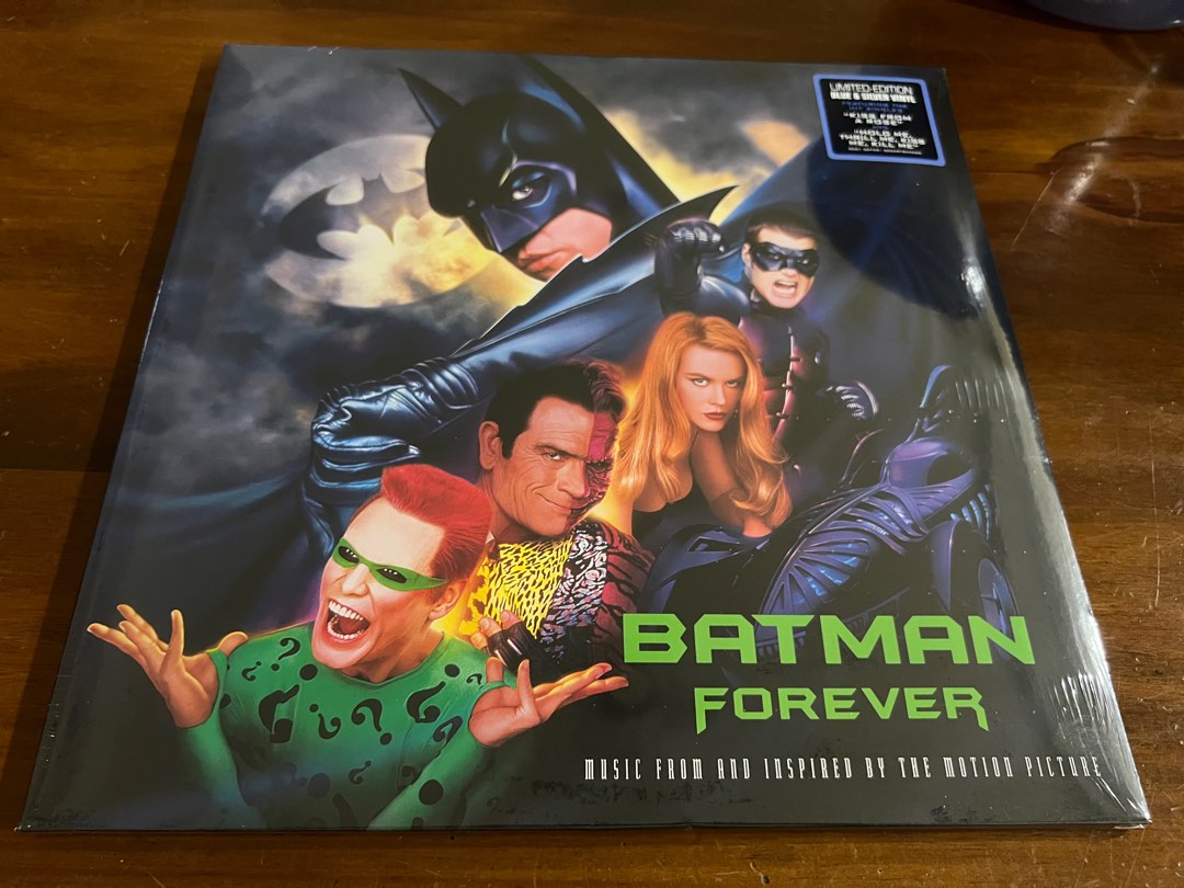 Batman Forever - OST (2LP Limited Edition Blue & Silver Vinyl), Hobbies ...