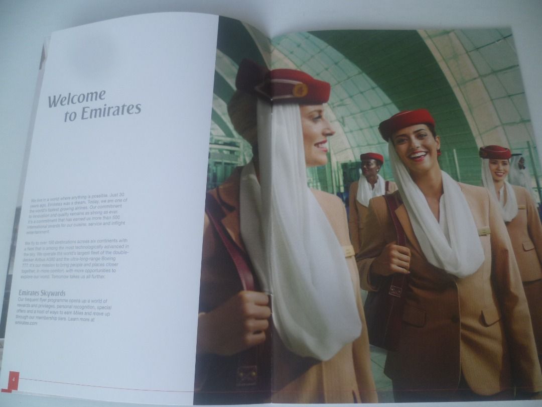 Book - New !! Emirates Airlines First Business Class Information Book ...