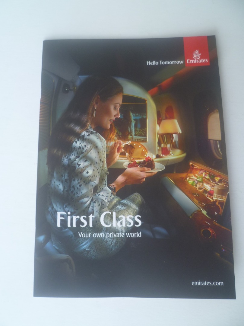 Book - New !! Emirates Airlines First Business Class Information Book ...