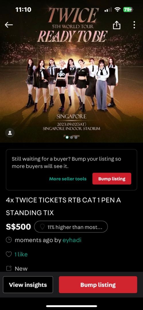BOOSTING TWICE TICKETS RTB SALE, Tickets & Vouchers, Event Tickets on ...