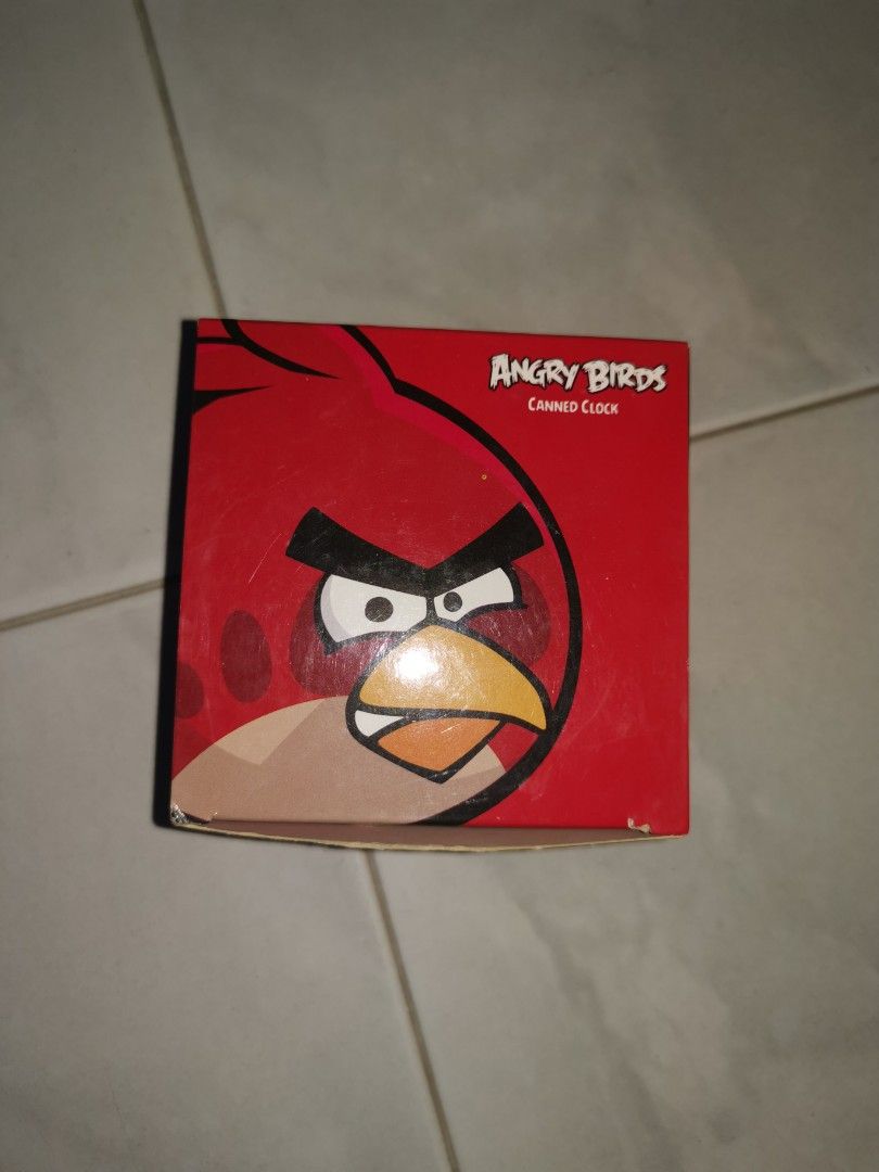 Brand new Angry birds canned clock, Furniture & Home Living, Home Decor ...