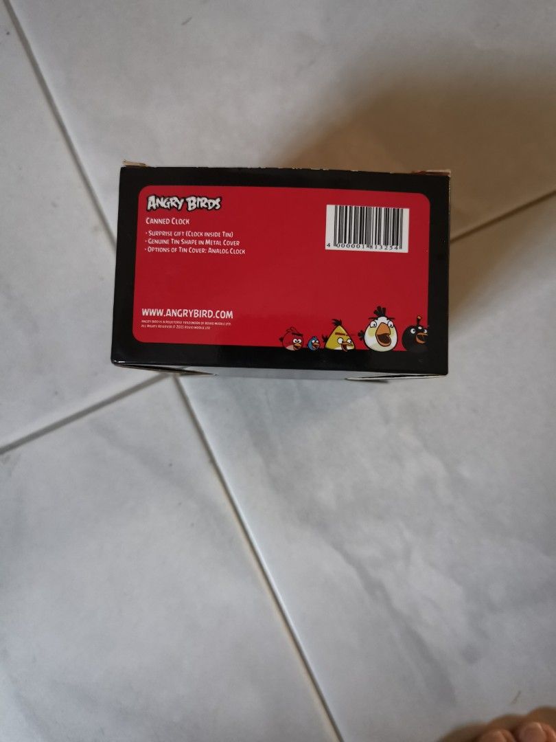 Brand new Angry birds canned clock, Furniture & Home Living, Home Decor ...