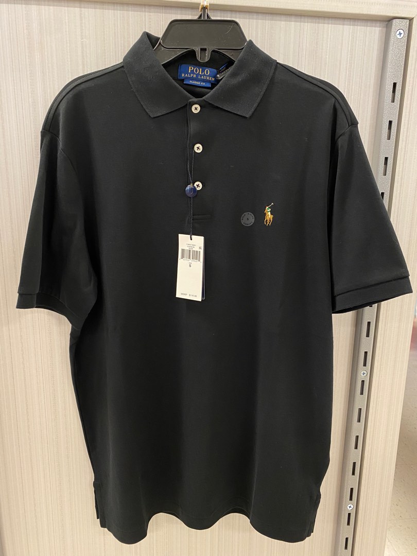 Brand New Ralph Lauren Polo (Black) in Small, Men's Fashion, Tops & Sets, Tshirts & Polo Shirts ...
