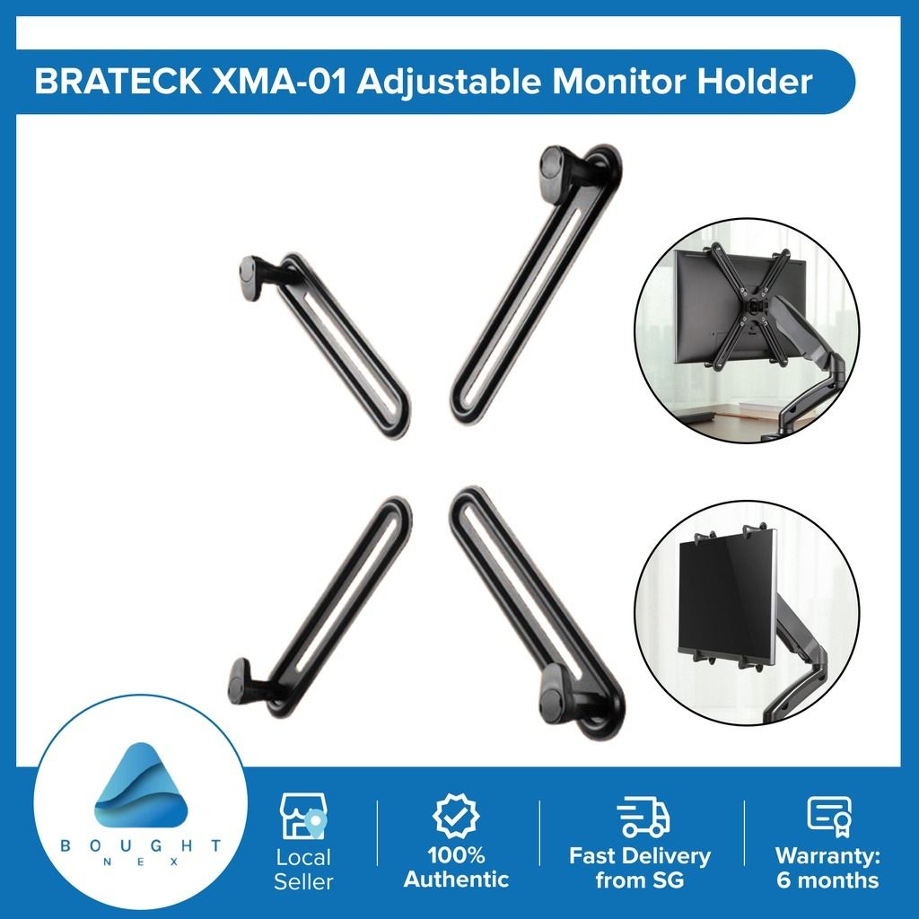 BRATECK XMA-01 Adjustable VESA Adapter Bracket Monitor Holder For 13 ...