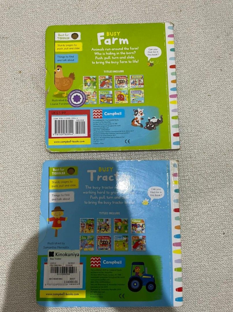 Busy Farm & Busy Tractor, Buku & Alat Tulis, Buku Anak-Anak di Carousell