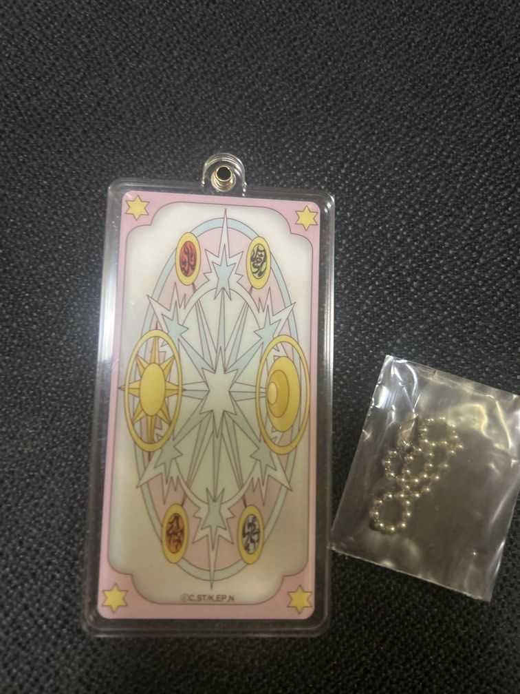 Cardcaptor Sakura Clow Card Keychain with mirror, Hobbies & Toys ...