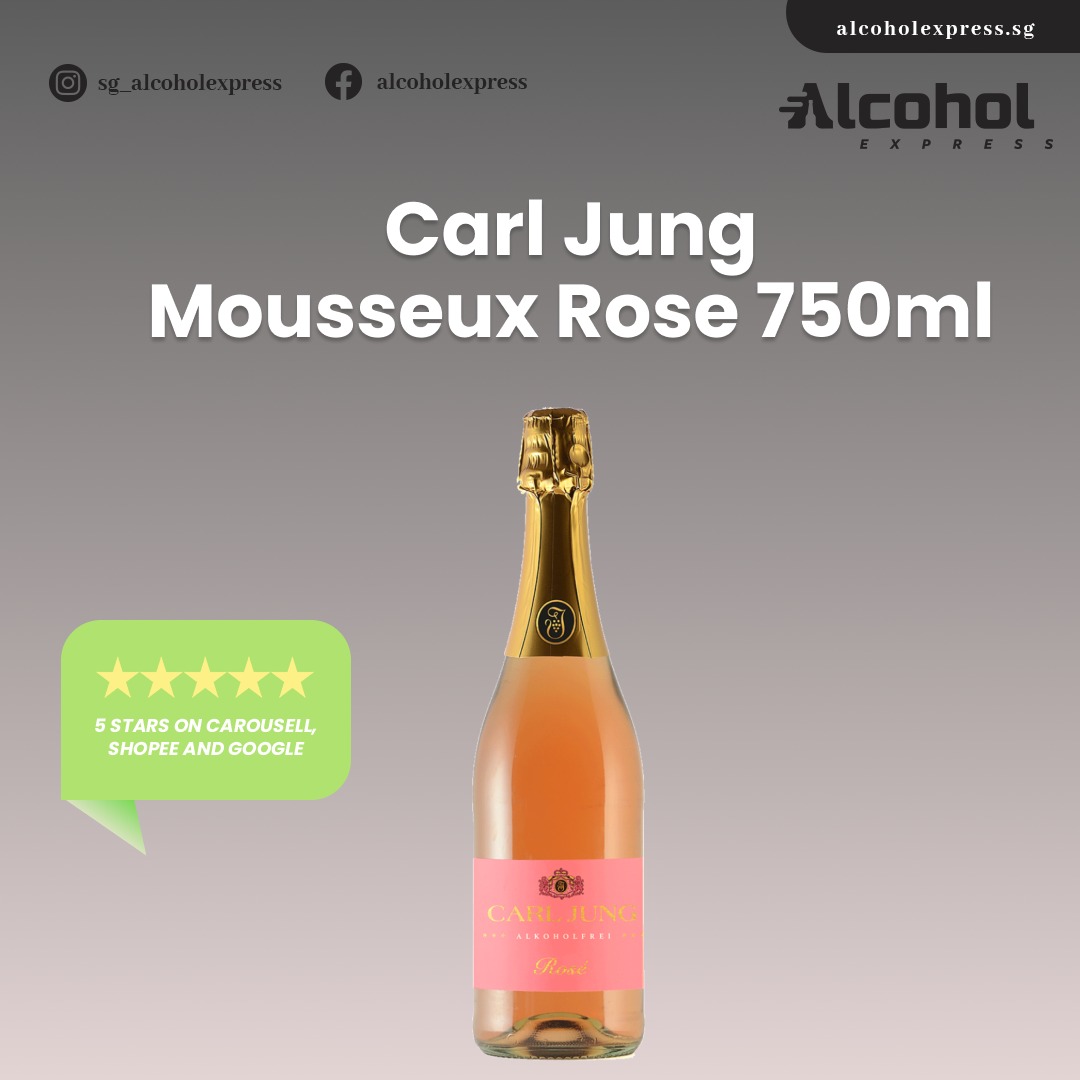 Carl Jung Mousseux Rose 750ml (Alcohol Free), Food & Drinks, Alcoholic ...
