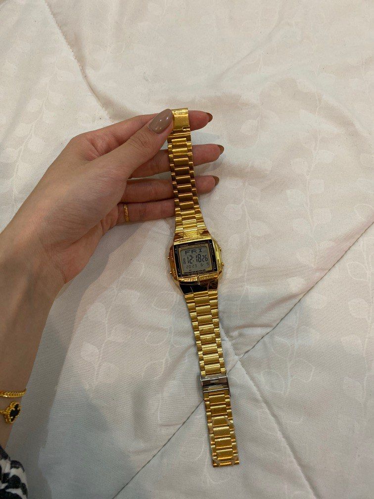 Casio Gold Chain watch, Women's Fashion, Watches & Accessories, Watches ...