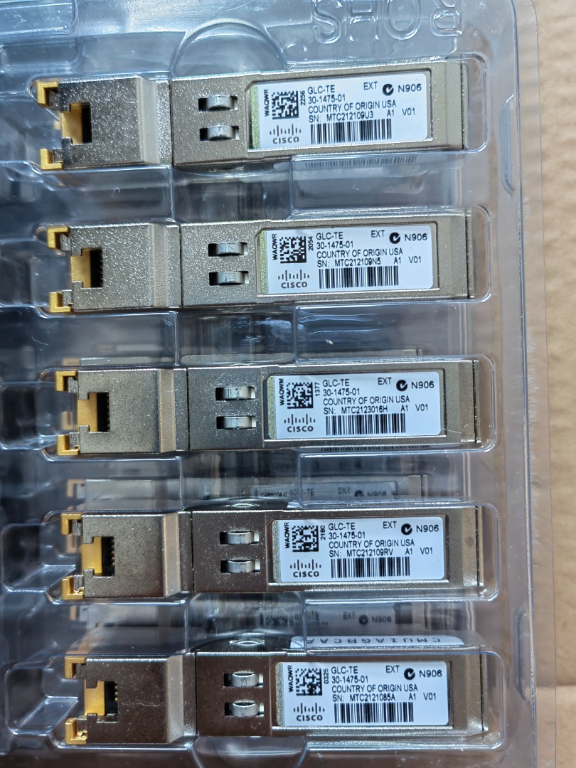 Cisco GLC-TE optical transceiver module, 電腦＆科技, 商務用科技產品 - Carousell