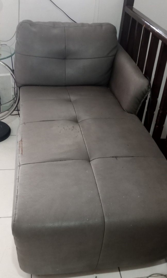 Cleopatra leather sofa on Carousell