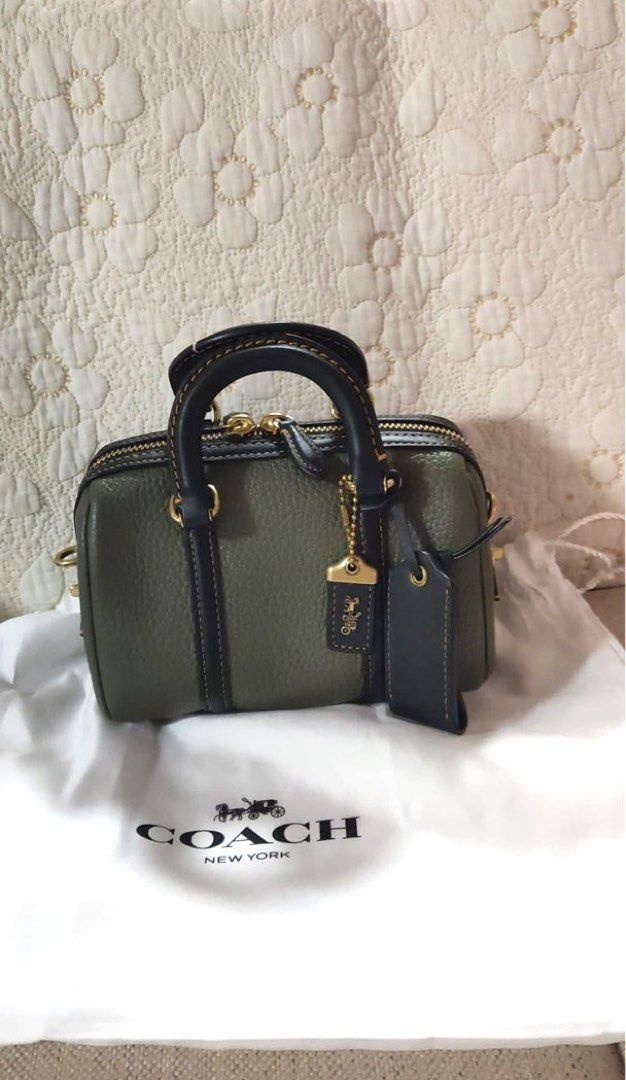 Coach Ruby Satchel 18 (Army Green), Luxury, Bags & Wallets on Carousell