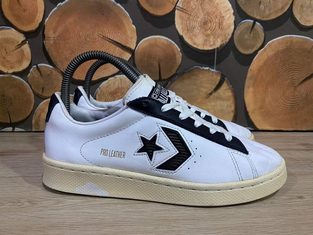 Converse original rivals pro leather white black on Carousell