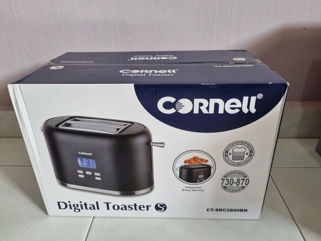 Cornell Digital Pop Up Toaster CTSDC2800BK, TV & Home Appliances ...