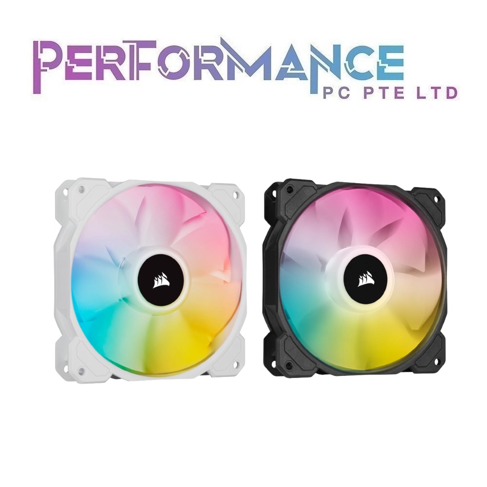 CORSAIR iCUE SP120 RGB Elite Performance 120mm PWM Single Fan Black ...