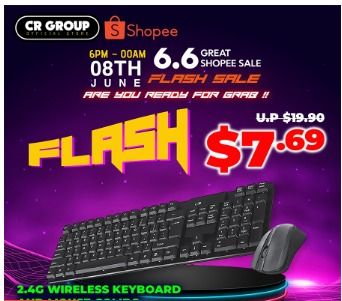 CR Group Wireless Keyboard and Mouse Combo / 2.4G / Lightweight ...