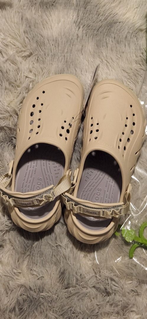 Crocs Echo Clogs - Stucco, Men's Fashion, Footwear, Casual shoes on Carousell