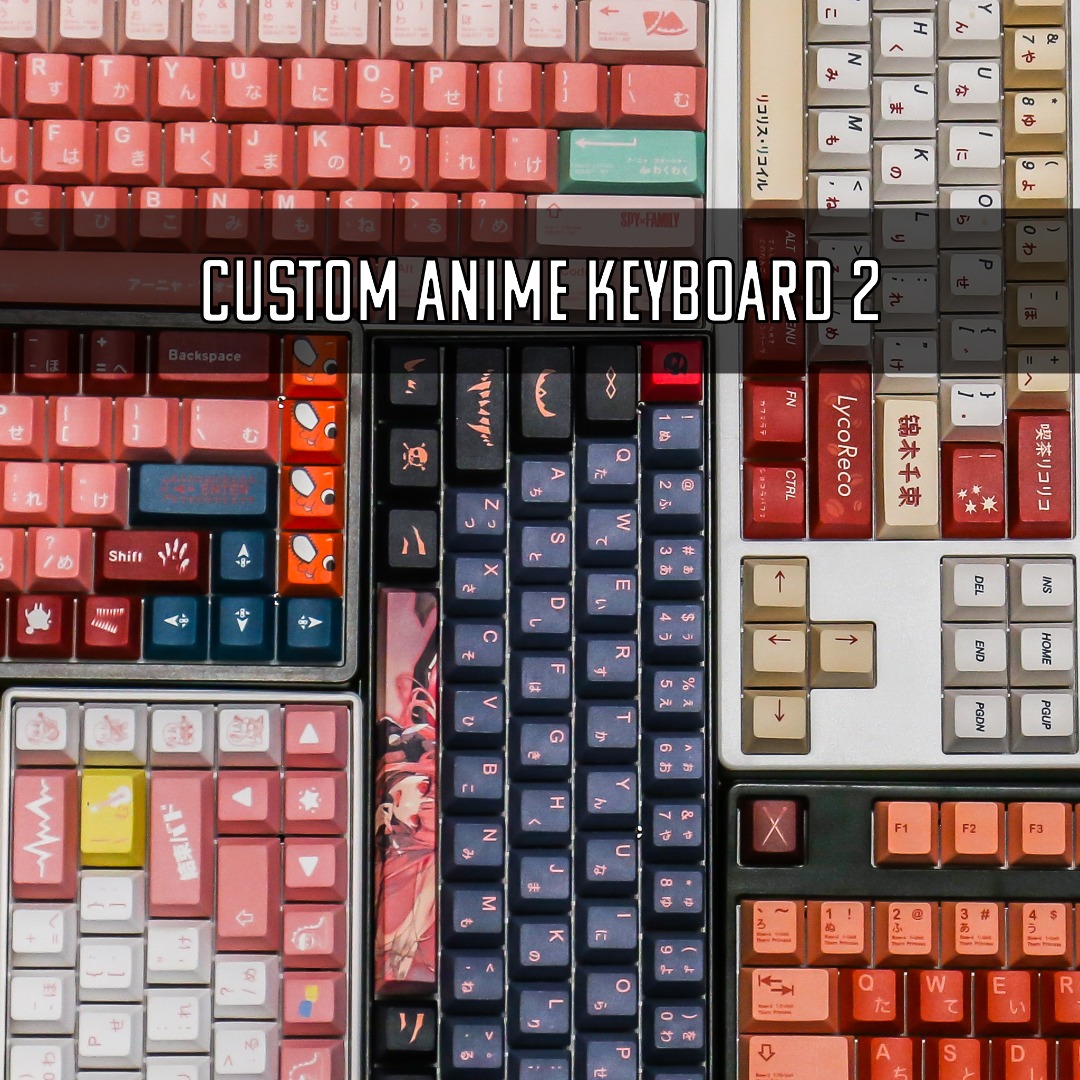 Custom Anime Mechanical Keyboard 2, Computers & Tech, Parts ...