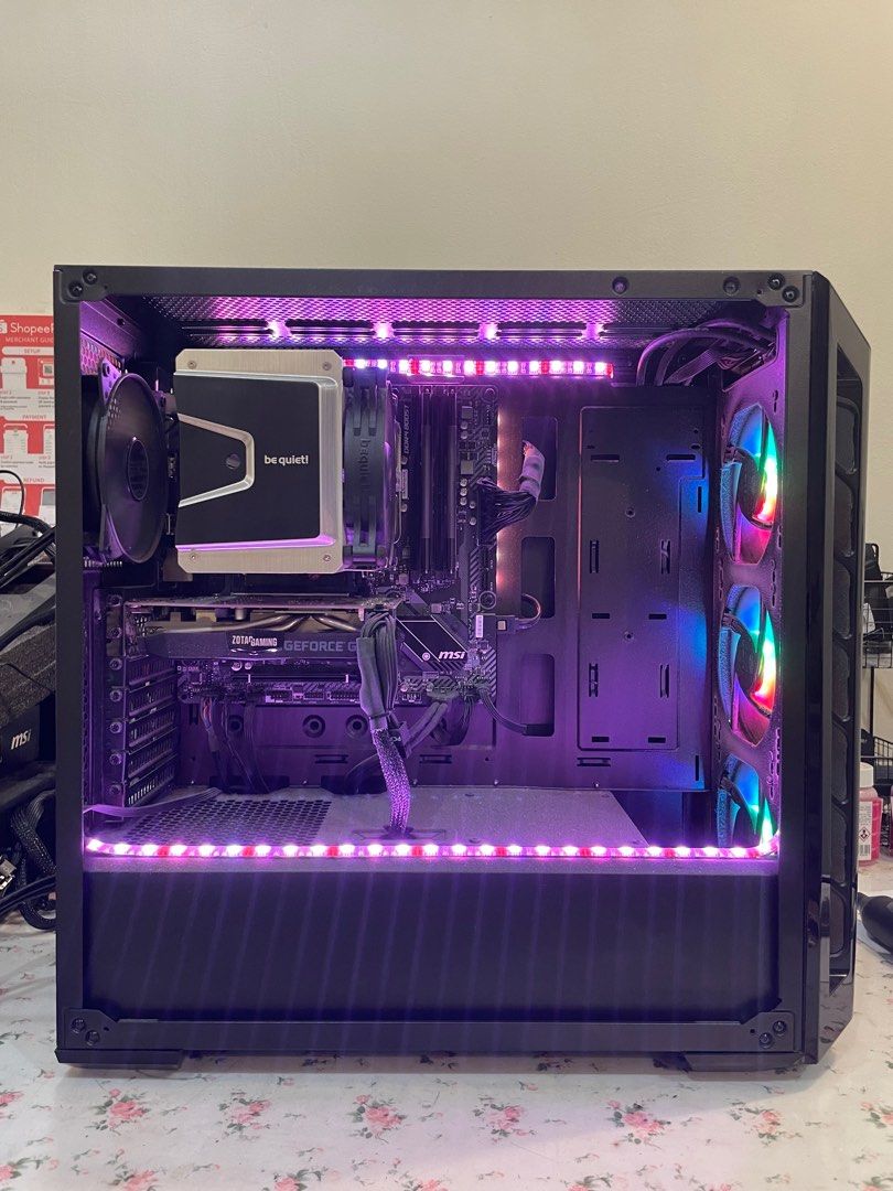 Custom Gaming PC Desktop with side Glass GTX1660S RYZEN 5 Budget Value ...